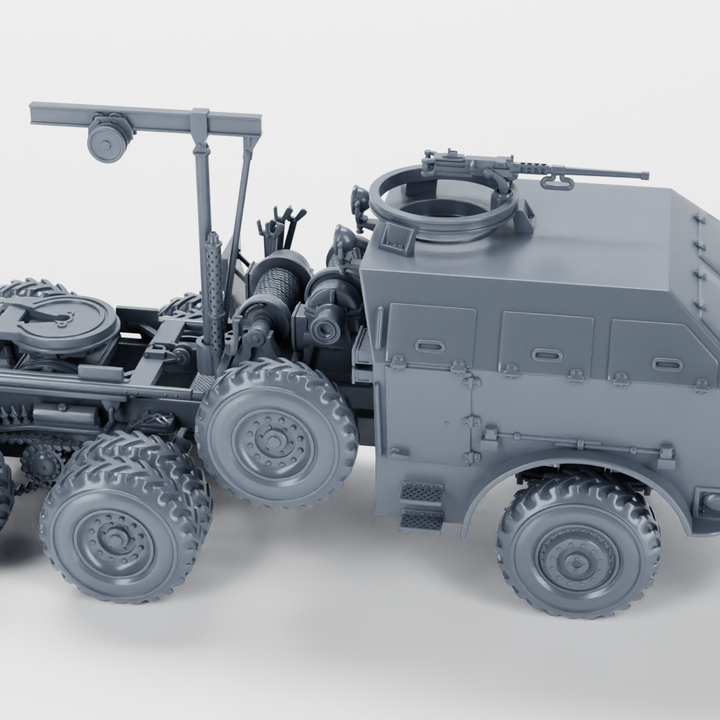 3D Printable M26 Tank transporter (6x6)+M15 semi-trailer (40-ton ...