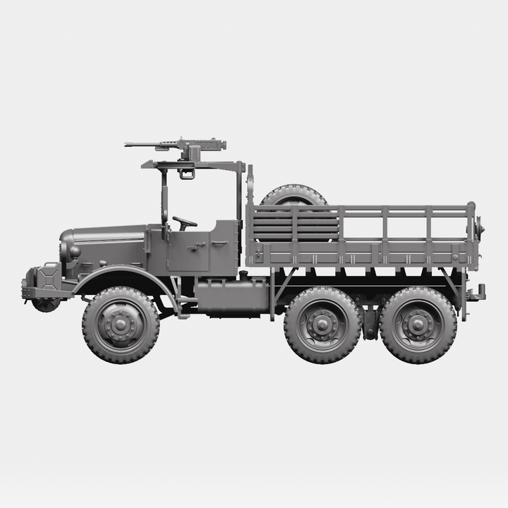3D Printable Mack NO cargo truck (7.5-ton, 6x6) (US, WW2) by Wargame3d