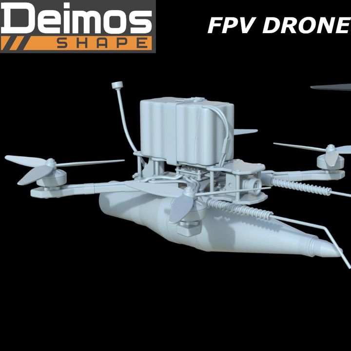 3D Printable Drone fpv by Deimos Shape