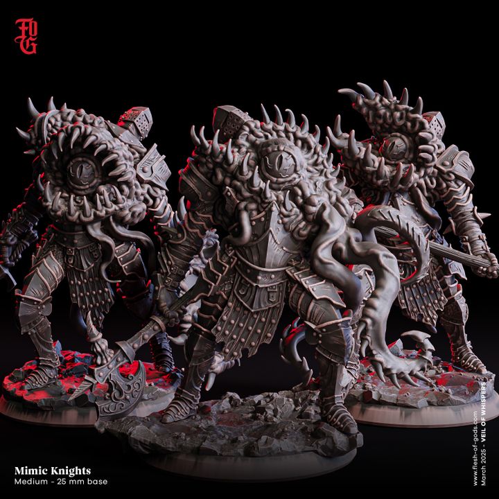 3D Printable Mimic Knights by Flesh of Gods