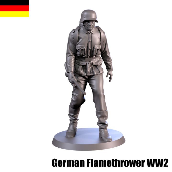 3D Printable German Flamethrower ww2 by Artofwar