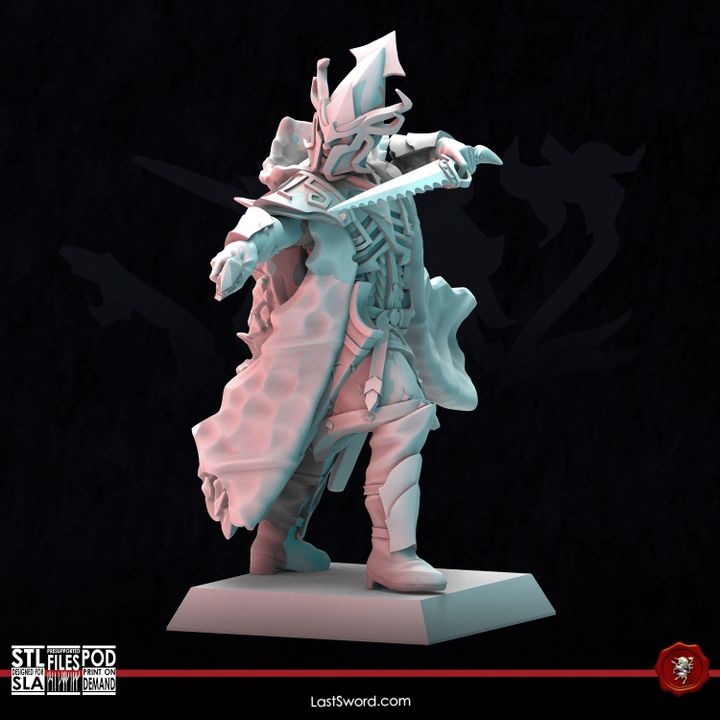 3D Printable Triarchy’s Captain by LastSword Miniatures