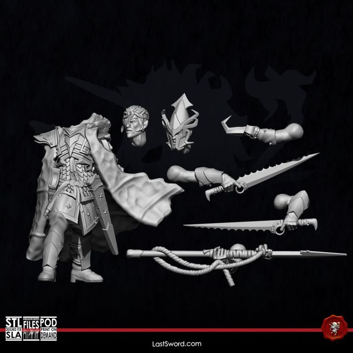 3D Printable Triarchy’s Captain by LastSword Miniatures