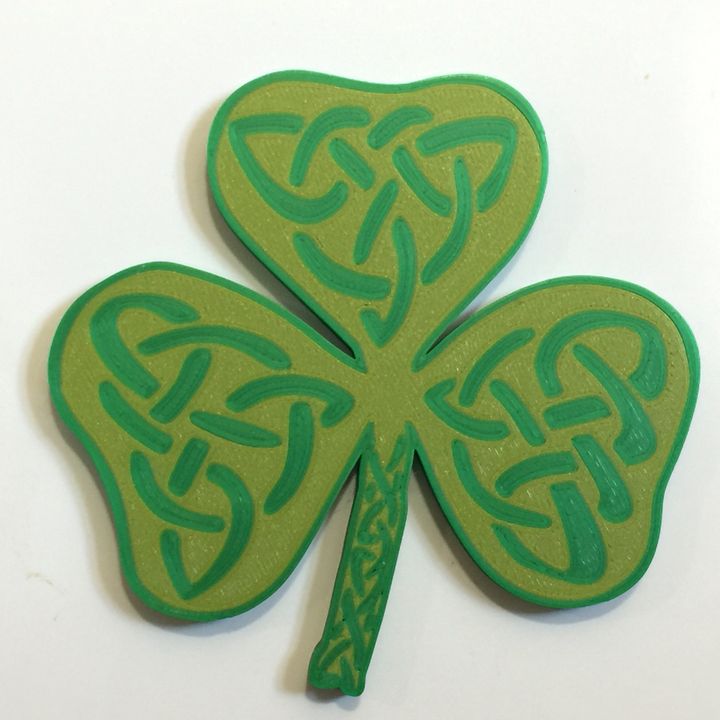 3D Printable Celtic Shamrock by Star Labs 3D, LLC