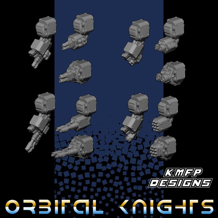 3D Printable Orbital Knights II - Battle Walker by KMFP Designs