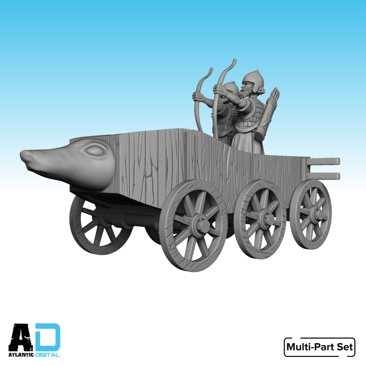3D Printable Assyrian Battering Ram by Wargames Atlantic