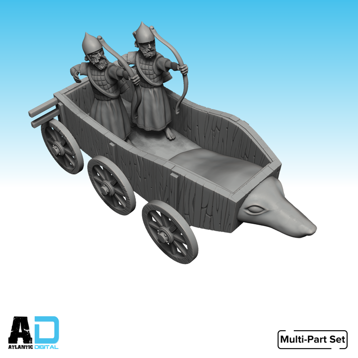 3D Printable Assyrian Battering Ram by Wargames Atlantic