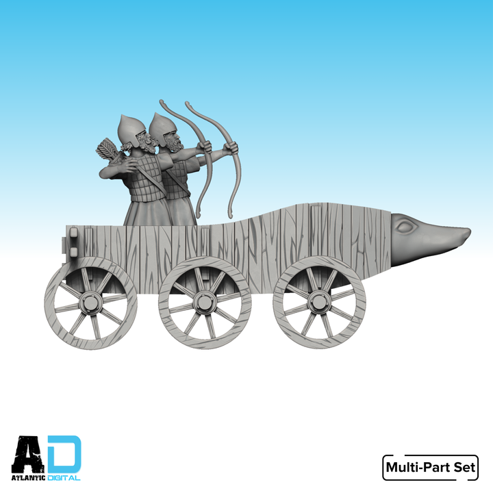 3D Printable Assyrian Battering Ram by Wargames Atlantic