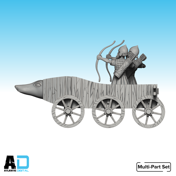 3D Printable Assyrian Battering Ram by Wargames Atlantic
