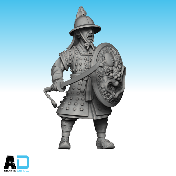 3D Printable Ming Empire Northern Infantry (1) by Wargames Atlantic