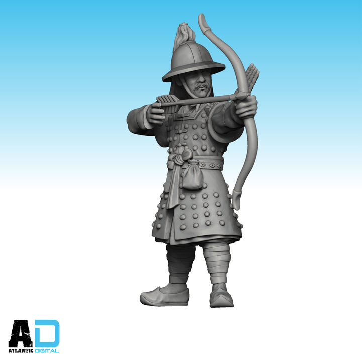 3D Printable Ming Empire Northern Infantry (1) by Wargames Atlantic