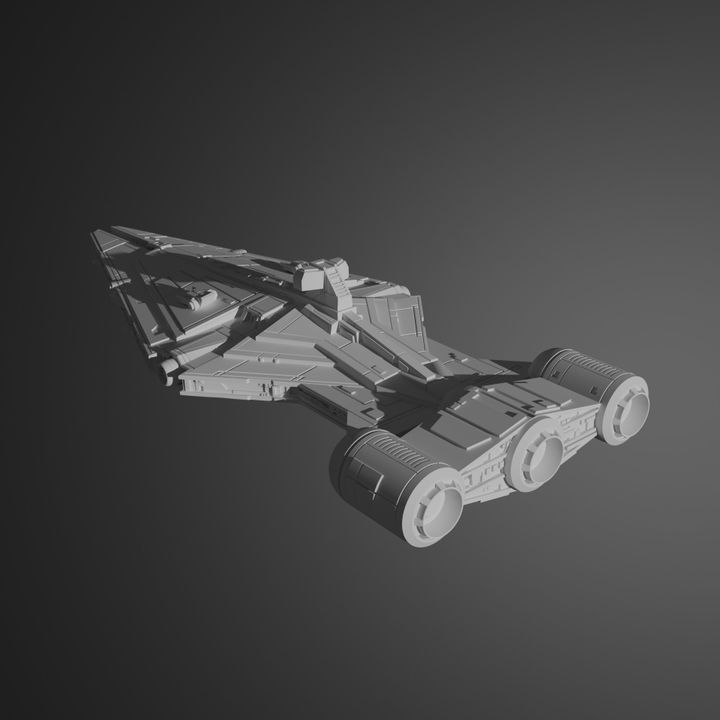 3D Printable Protector-class Light Warship Imperial by Robbes Workshop