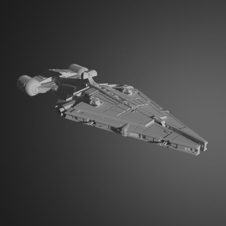3D Printable Protector-class Light Warship Imperial by Robbes Workshop