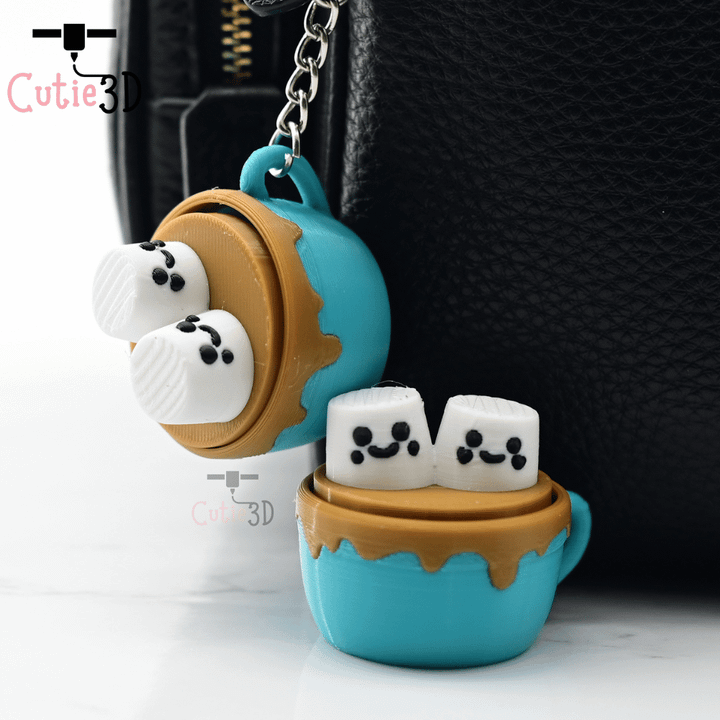 3D Printable Cutie3D Twisty Keycap Fidget Clicker Chocolate Marshmallow ...