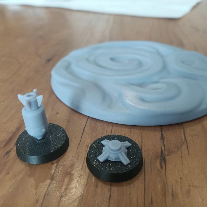 3D Printable Tokens - Bomb, Mine, Smoke by Fragged Miniatures