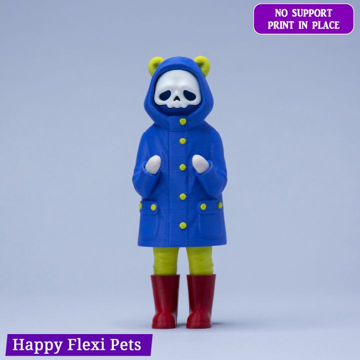 3D Printable Little Grim's additional 4 Skelly faceplates by Happy ...