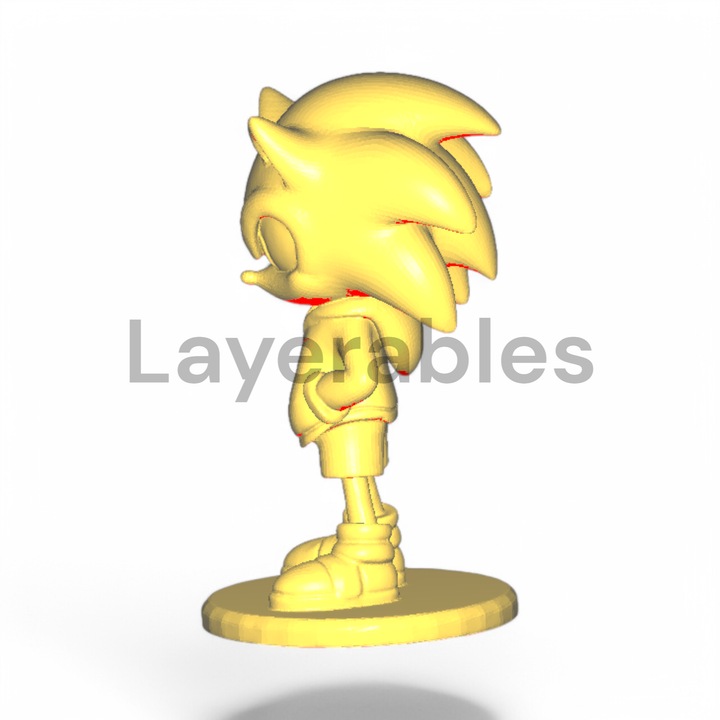 3D Printable Cool Sonic 3D Printer Model - STL File - Streetwear Style ...