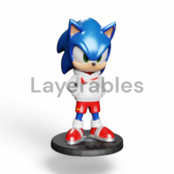 3D Printable Cool Sonic 3D Printer Model - STL File - Streetwear Style ...