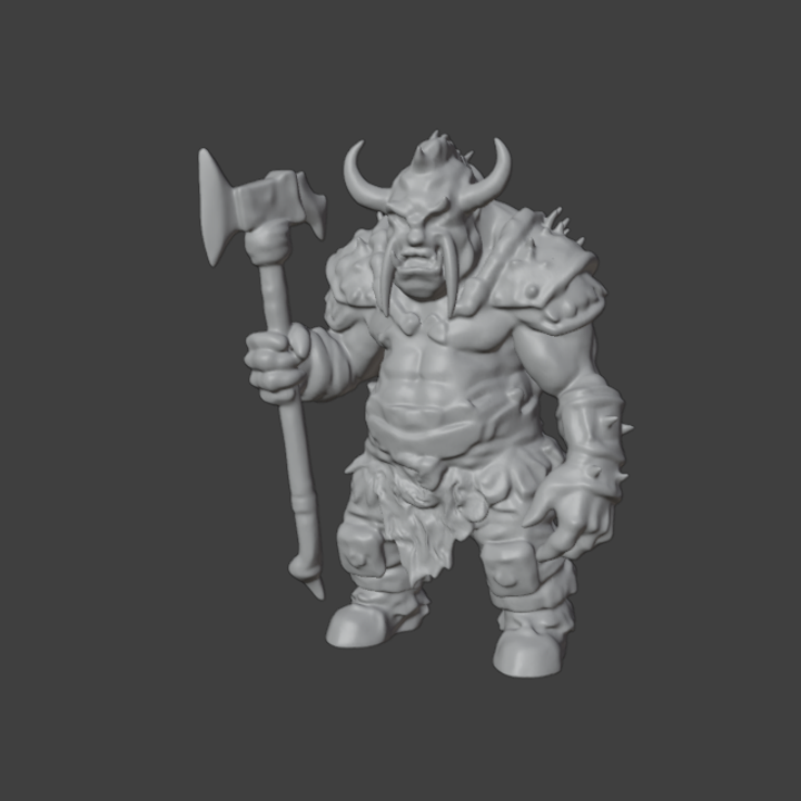 3D Printable Gorzak Orc by Model Forge Studios