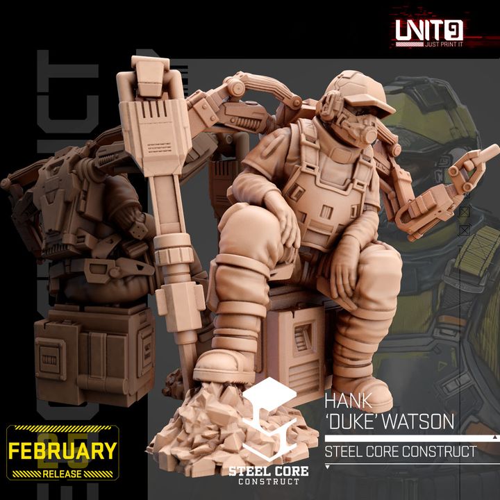 3D Printable Cyberpunk models BUNDLE - Steel Core Construct ...