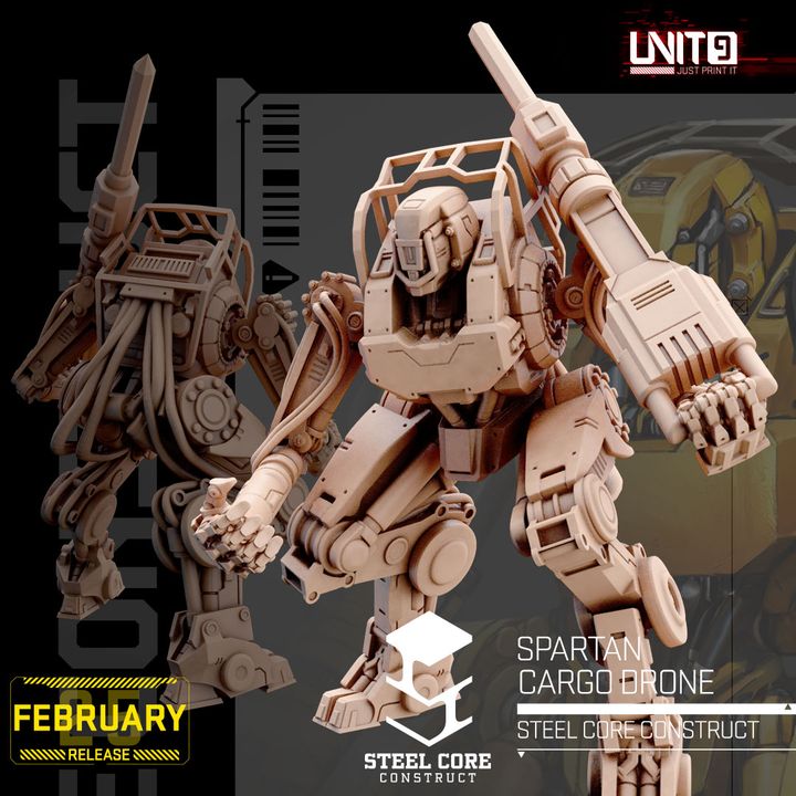 3D Printable Cyberpunk models BUNDLE - Steel Core Construct ...