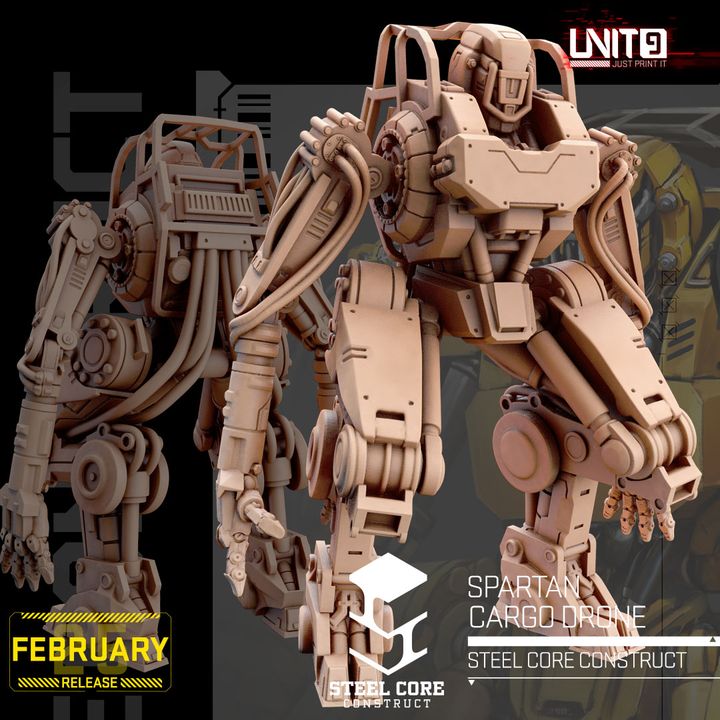 3D Printable Cyberpunk models BUNDLE - Steel Core Construct ...