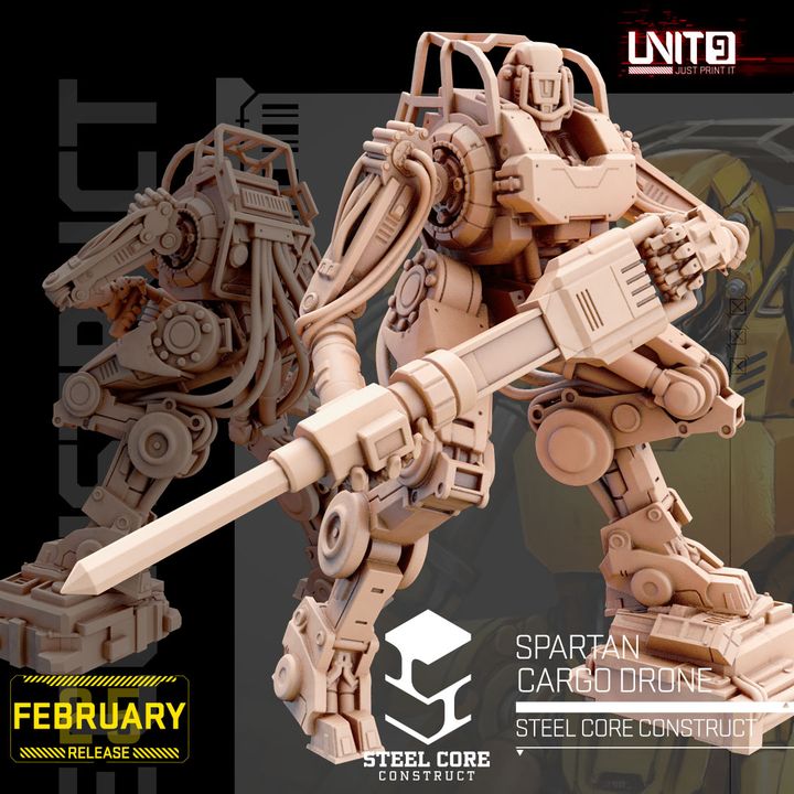 3D Printable Cyberpunk models BUNDLE - Steel Core Construct ...