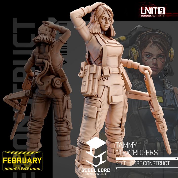 3D Printable Cyberpunk models BUNDLE - Steel Core Construct - (February25 release) by UNIT9