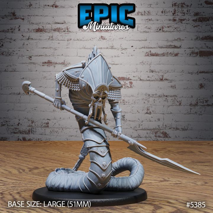 3D Printable Death Serpent Set / Ancient Naga Beast / Undead Snaker ...