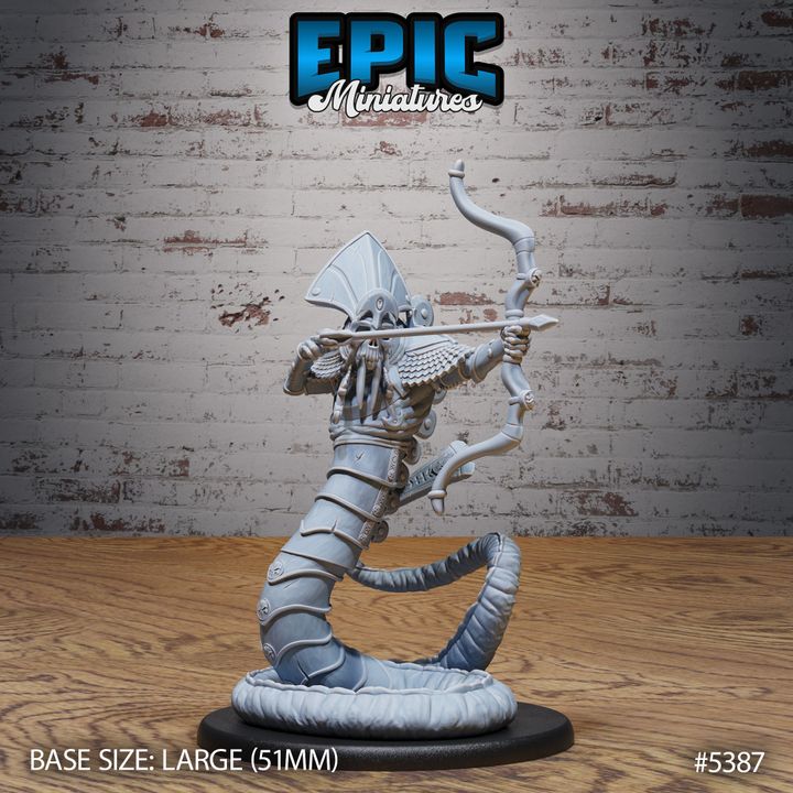 3D Printable Death Serpent Set / Ancient Naga Beast / Undead Snaker ...