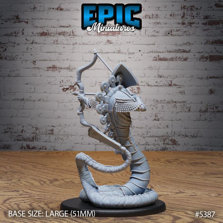 3D Printable Death Serpent Set / Ancient Naga Beast / Undead Snaker ...