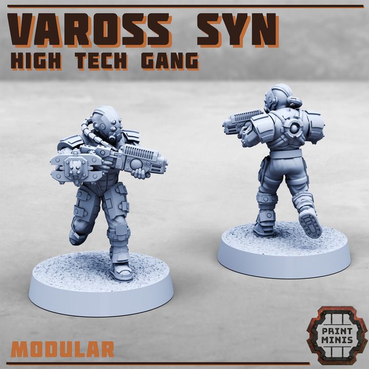 3D Printable Vaross Syn - High Tech Gang by Print Minis