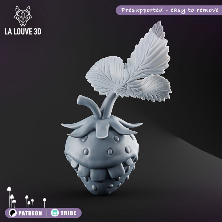 3D Printable Strawberry mimics by La Louve 3D