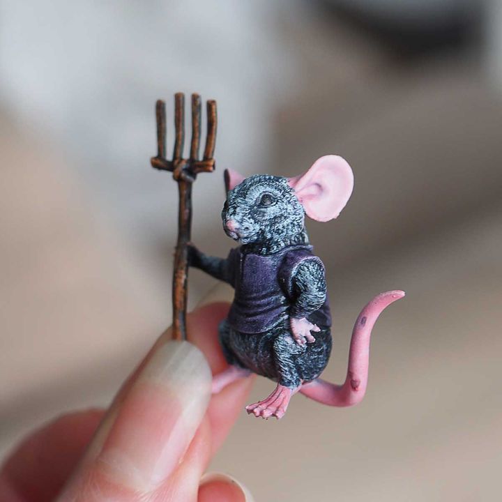 3D Printable Farm mouse by La Louve 3D