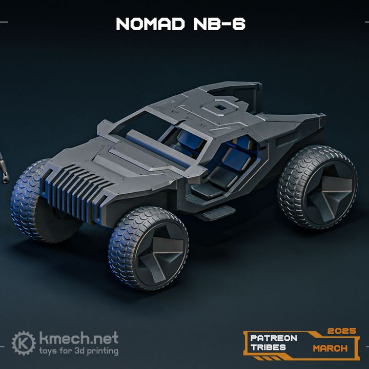 3D Printable NOMAD vehicle by Kmech