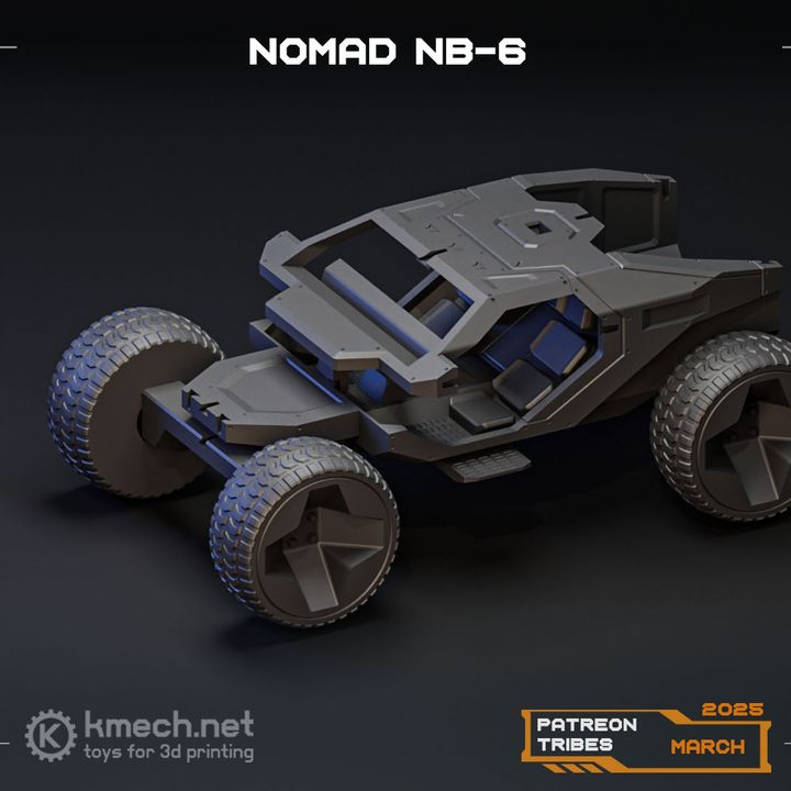 3D Printable NOMAD vehicle by Kmech