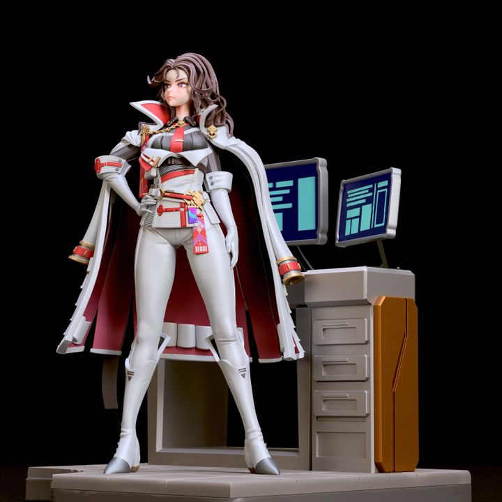 3D Printable Techno Lady by Chuya Factory