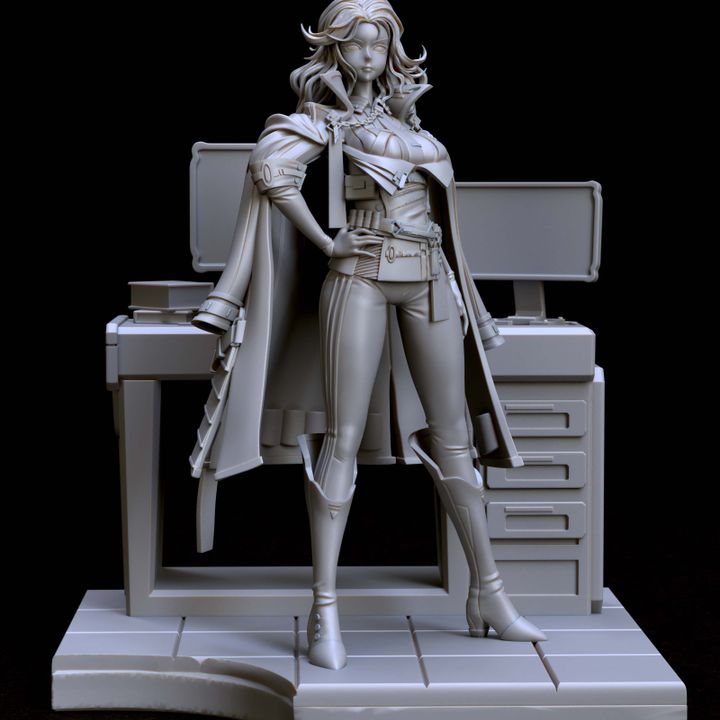 3D Printable Techno Lady by Chuya Factory