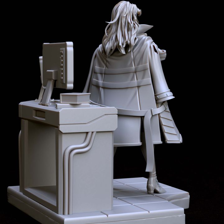 3D Printable Techno Lady by Chuya Factory