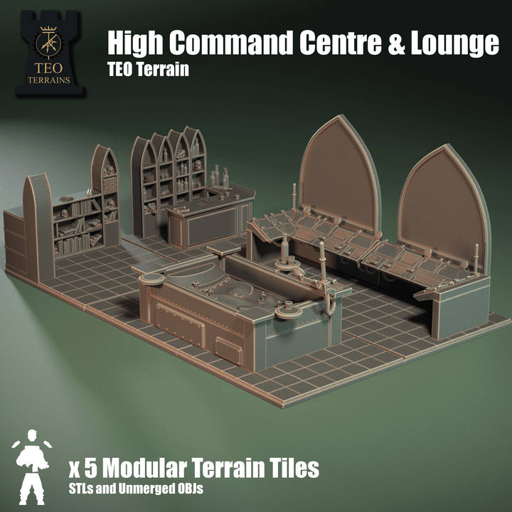 3D Printable TEO Terrains - High Command Centre & Lounge by ThatEvilOne