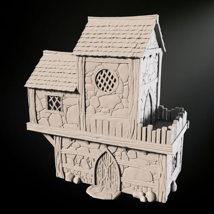 3D Printable Fantasy House IV by WargamesCo