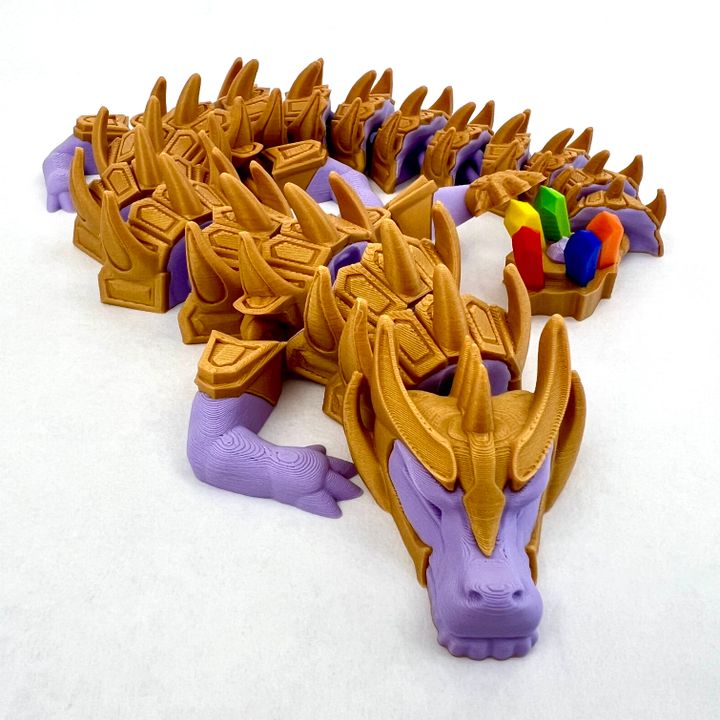 3D Printable Inevitable Dragon (No Supports Needed) by Steven Wolf Studio