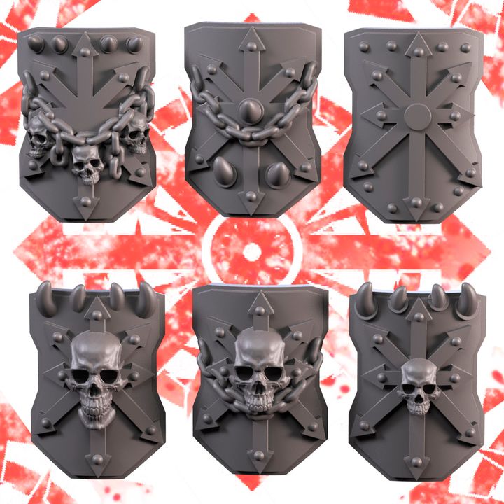 3D Printable Chaos Shields by Sergeant Hammer