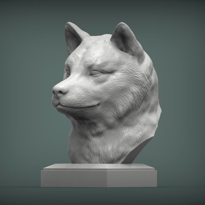 3D Printable Shiba inu by Alexander3dart