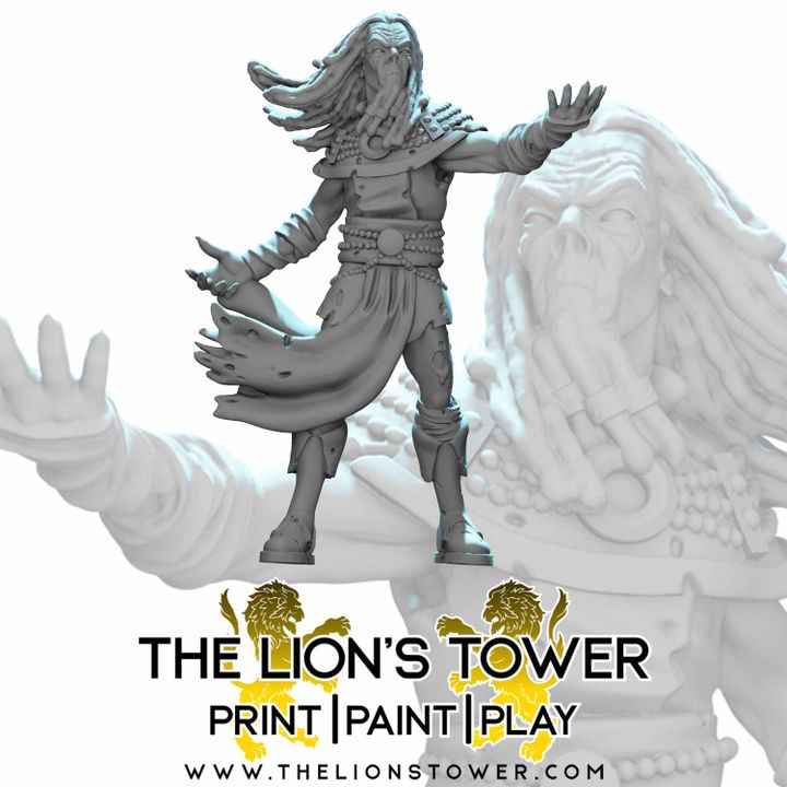 3D Printable Gideon Lightward - Undead Lich Priest (32mm scale ...