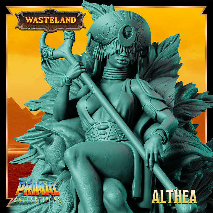 3D Printable Sorcerer Queen - Althea - March 2025 - Wasteland by PRIMAL Collectibles