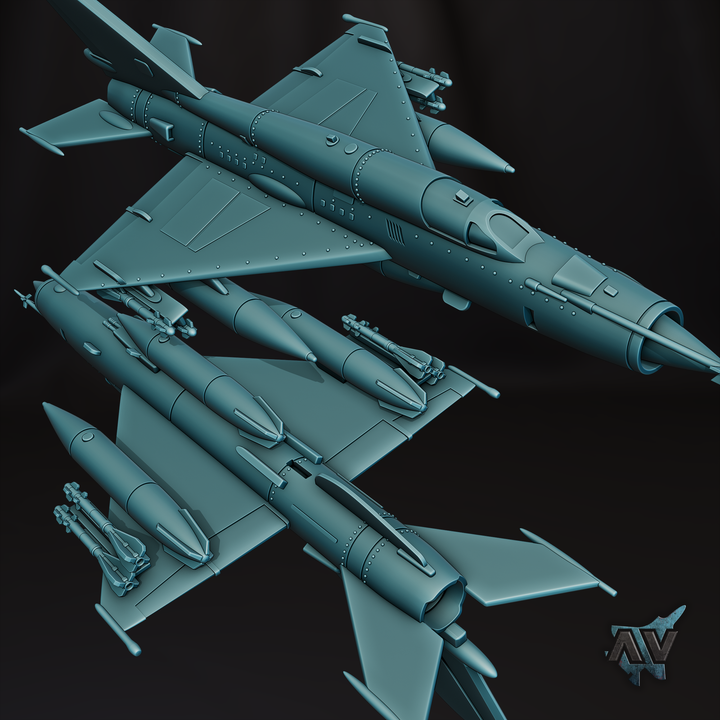 3D Printable MiG-21 Scale Model 1/144 by AV Military