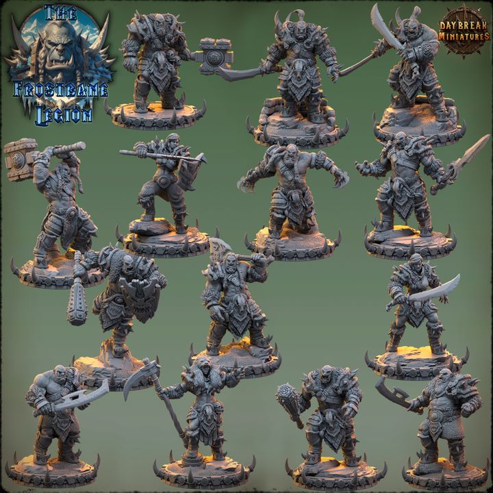 3D Printable The Frostbane Legion - COMPLETE PACK by Daybreak Miniatures