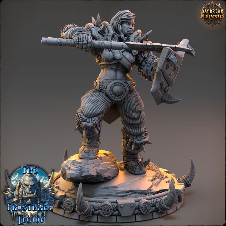 3D Printable Kaelra Frostvein - The Frostbane Legion by Daybreak Miniatures