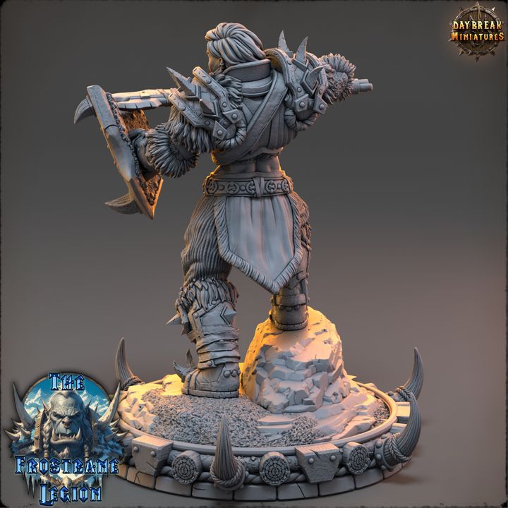 3D Printable Kaelra Frostvein - The Frostbane Legion by Daybreak Miniatures